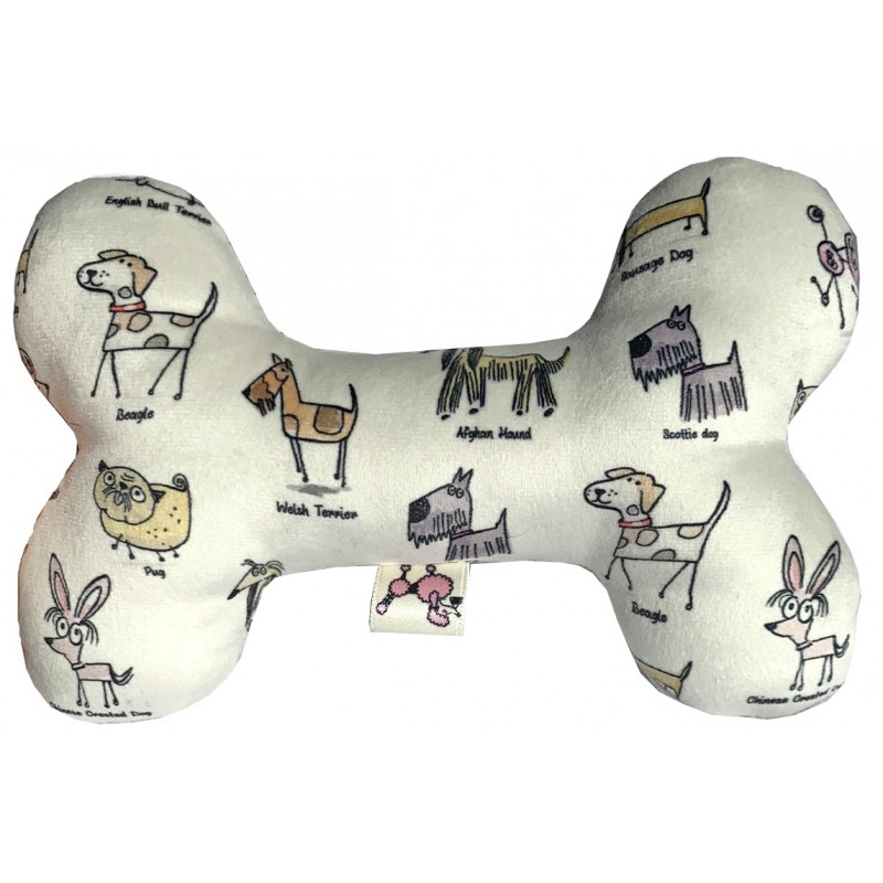 Dog bone toy, Funny dog bone, Printed dog bone dog toy • Miss Choco ...