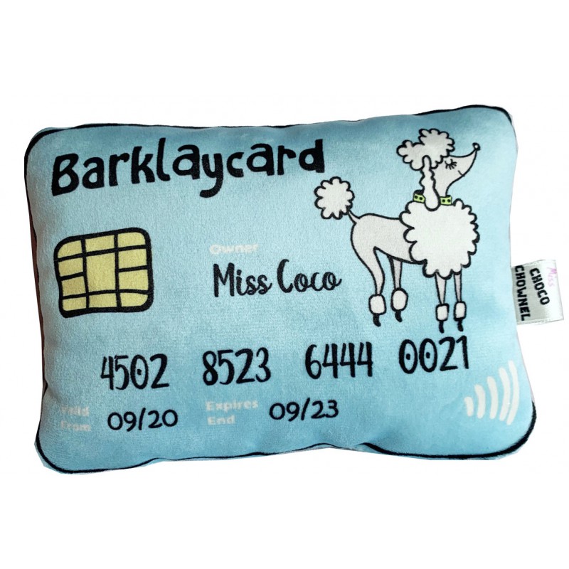 Credit card dog toy, Money dog toy, Funny dog toy • Miss Choco Chownel ...