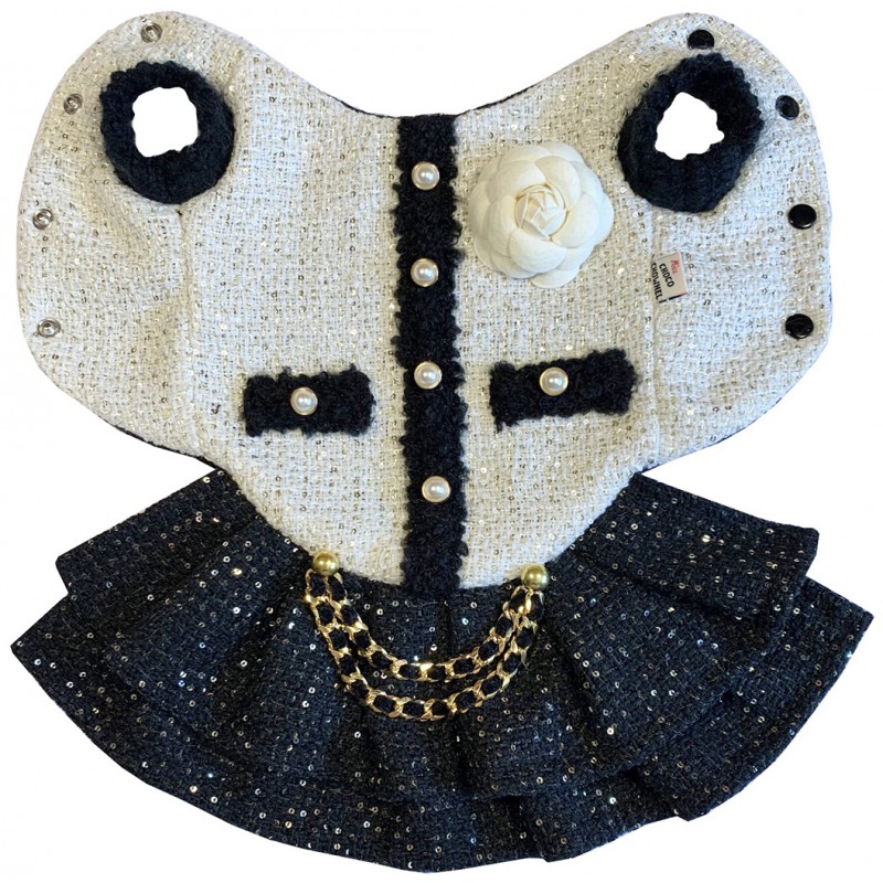 Chanel dog dress, coco Chanel dog dress, designer dog dress, Vuitton ...