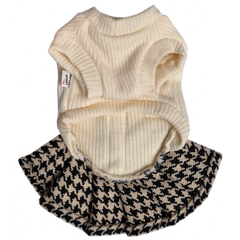 knitted dog dress, elegant pet dress, designer inspired dog dress ...